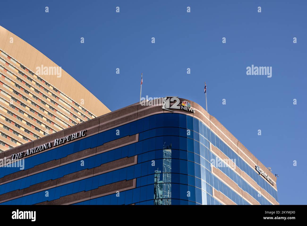 Phoenix, AZ - 11. November 2022: Die Republik Arizona, KPNX-TV, Channel ...