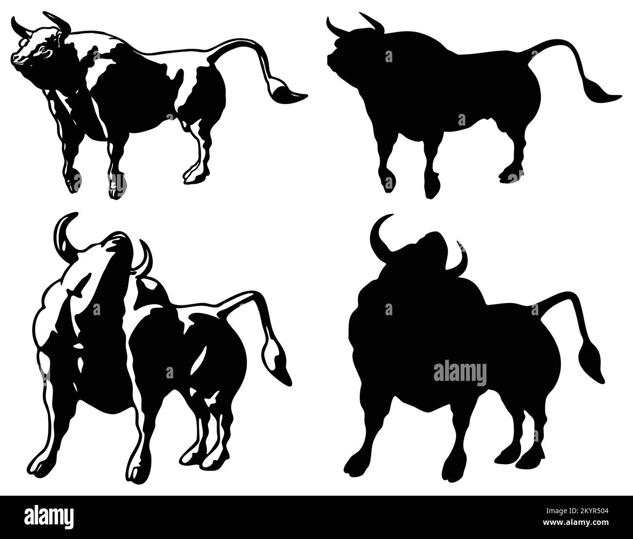 Bull logo Stock-Vektorgrafiken kaufen - Alamy