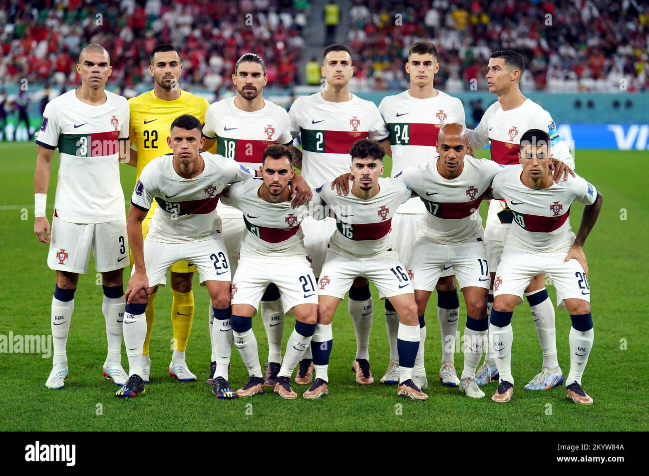 Portugal Team-Gruppe vor dem FIFA World Cup Group H-Spiel im Education ...