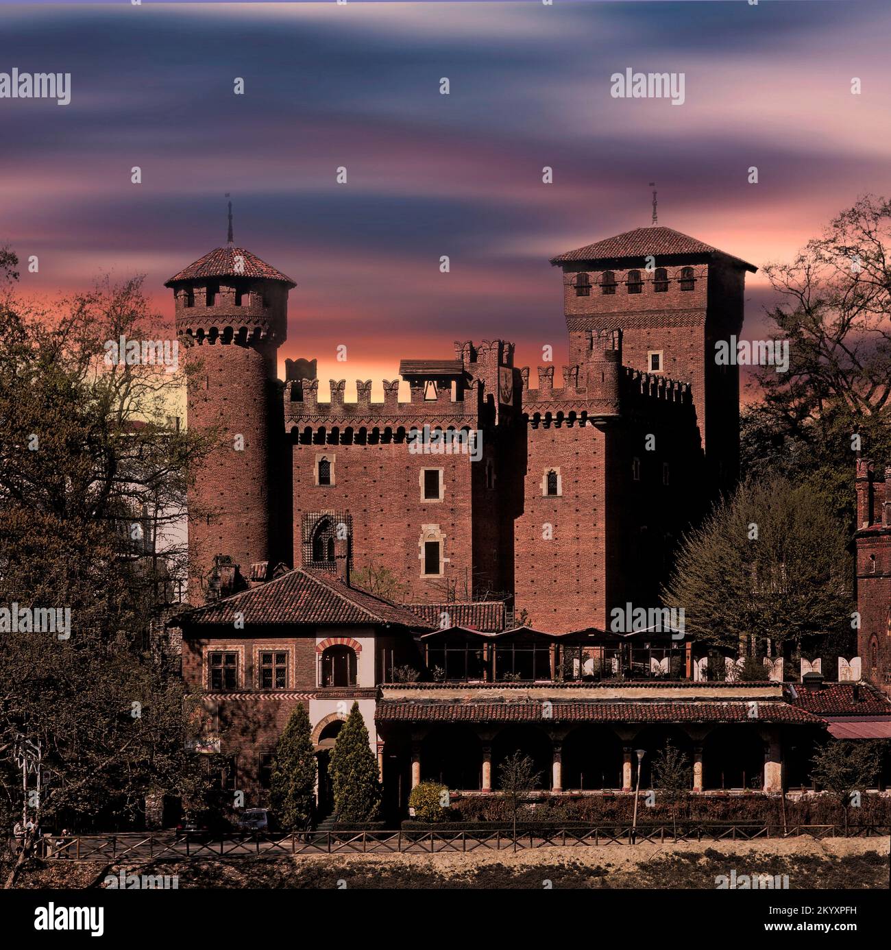 Valentino park rekonstruktion des mittelalterlichen dorfes -Fotos und ...