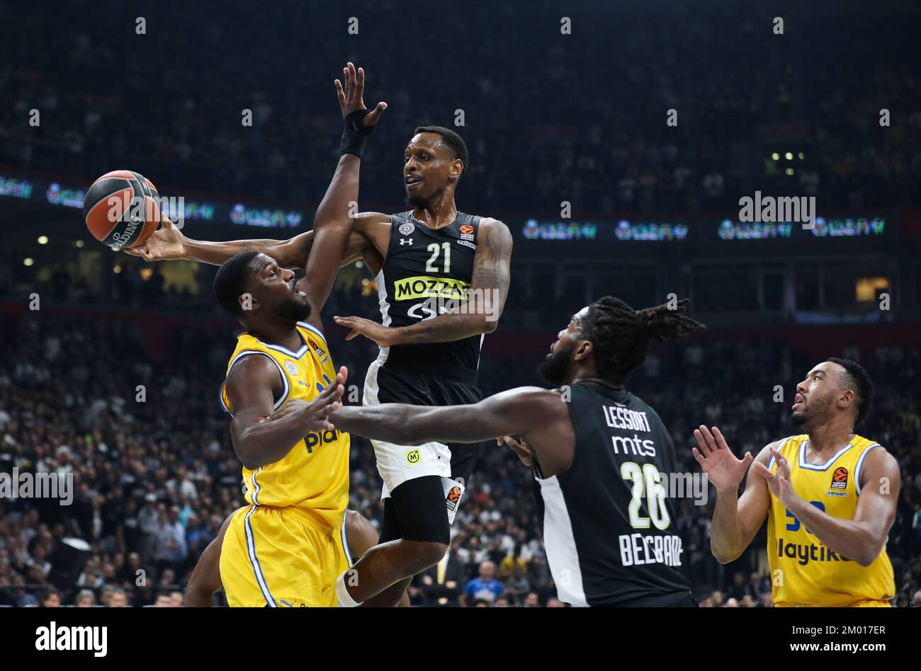 Belgrad, Serbien, 18.. November 2022. James Nunnally von Partizan ...