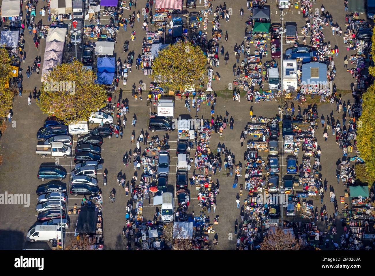 Luftaufnahme, Flohmarkt im DIY Store Max Bahr, Altenhagen, Hagen ...