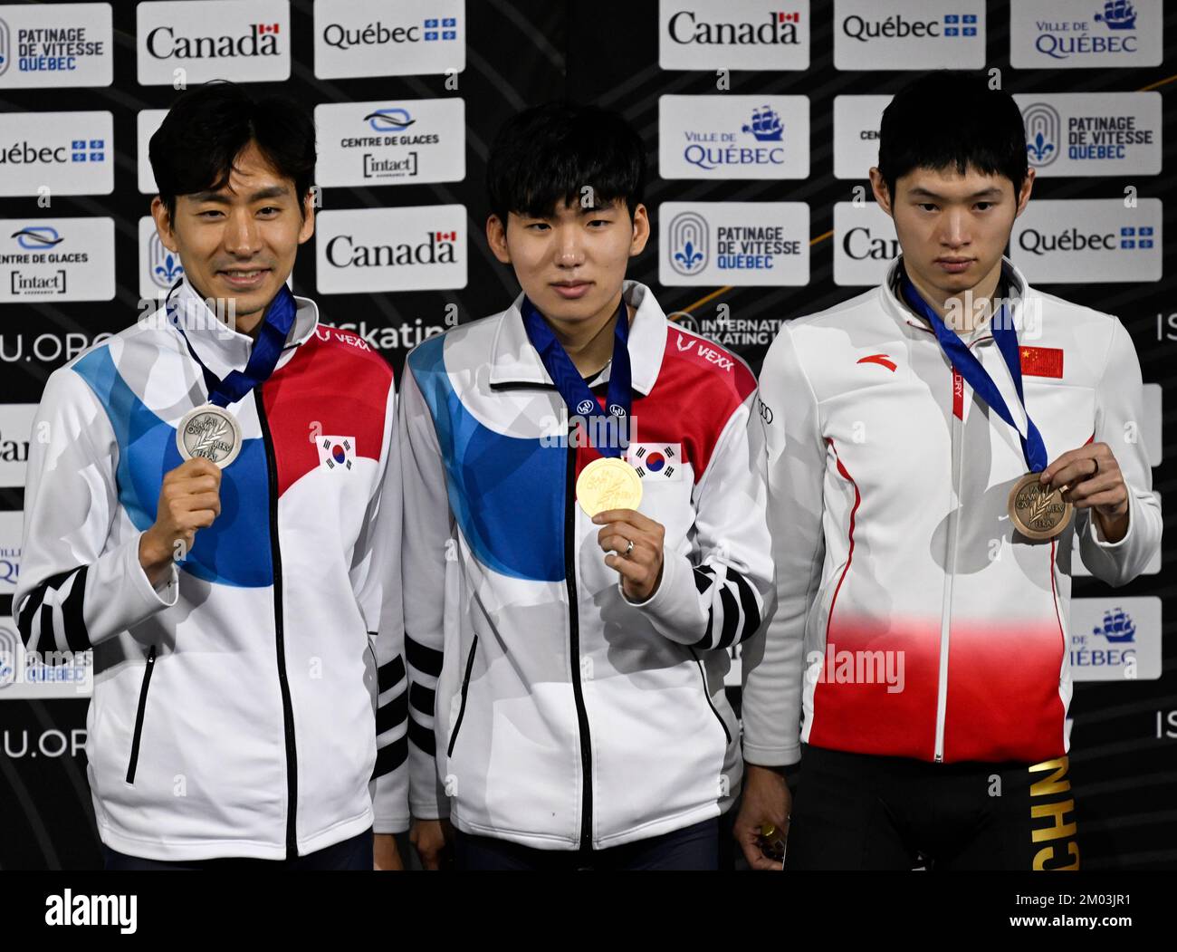 3. Dezember 2022, QUEBEC, PQ, Kanada: Goldmedaillengewinnerin Jae Won ...