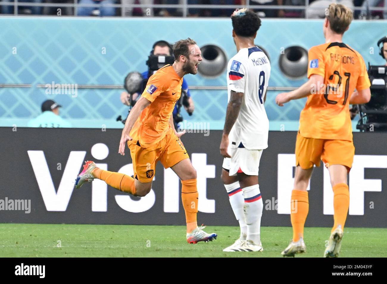 Goaljubel Daley BLIND (NED) nach dem Tor zu 2-0, Action, Jubilation ...