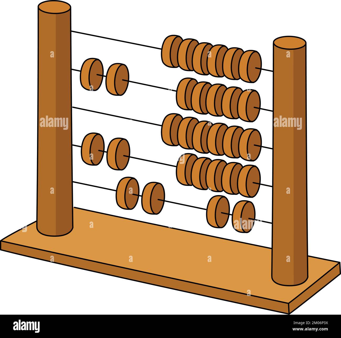 Abacus Cartoon Farbige Clipart-Illustration Stock-Vektorgrafik - Alamy