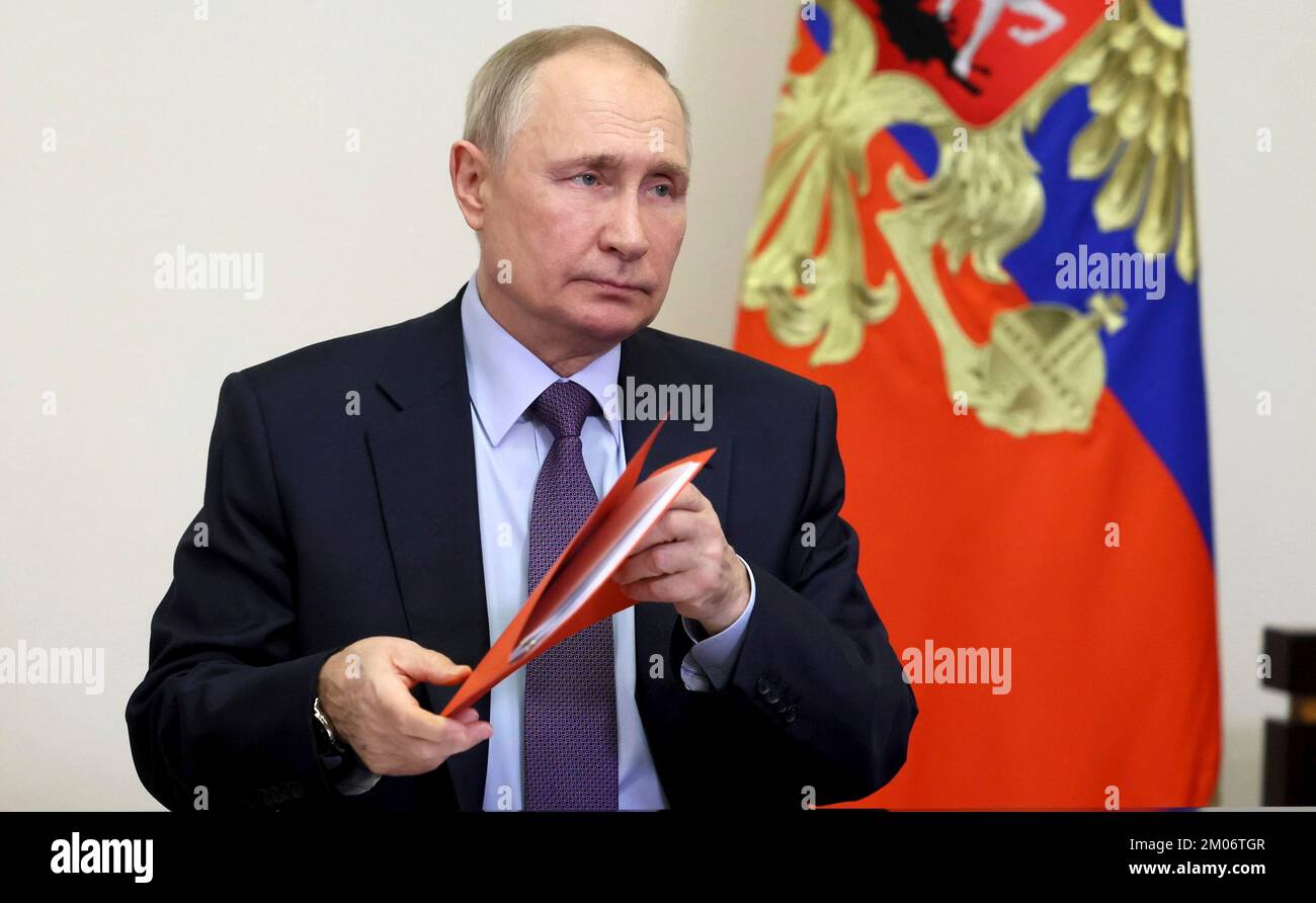 Moskau, Russland. 02. Dezember 2022. Der russische Präsident Wladimir ...