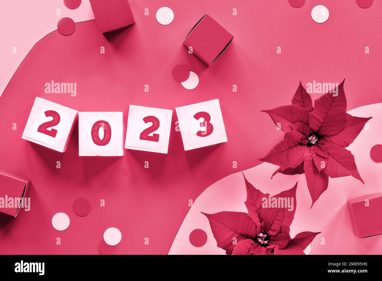 2023 Weihnachtsfeste Hintergrund. Viva Magenta-Farbe des Jahres 2023 ... 2023 Weihnachtsfeste Hintergrund. Viva Magenta-Farbe des Jahres 2023 ...