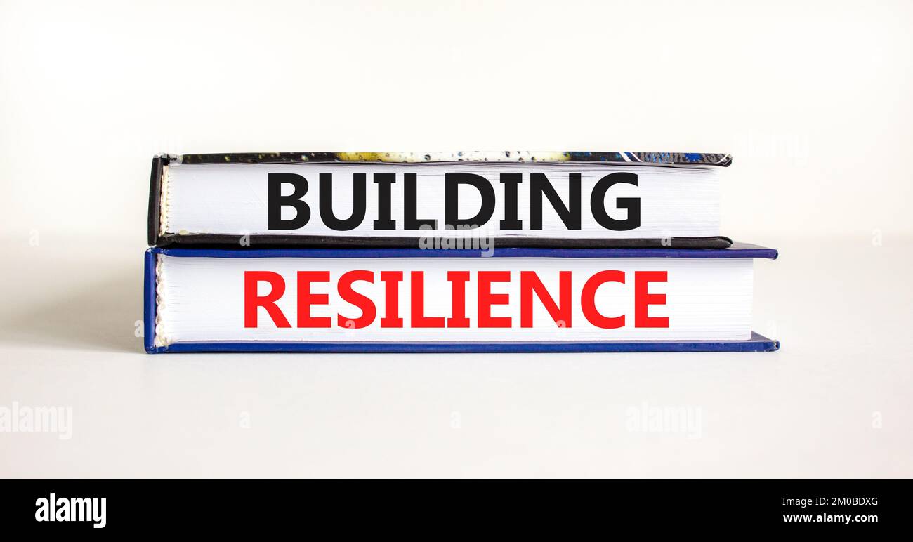 Das Symbol für Resilienz aufbauen. Das Konzeptwort Aufbau von Resilienz ...