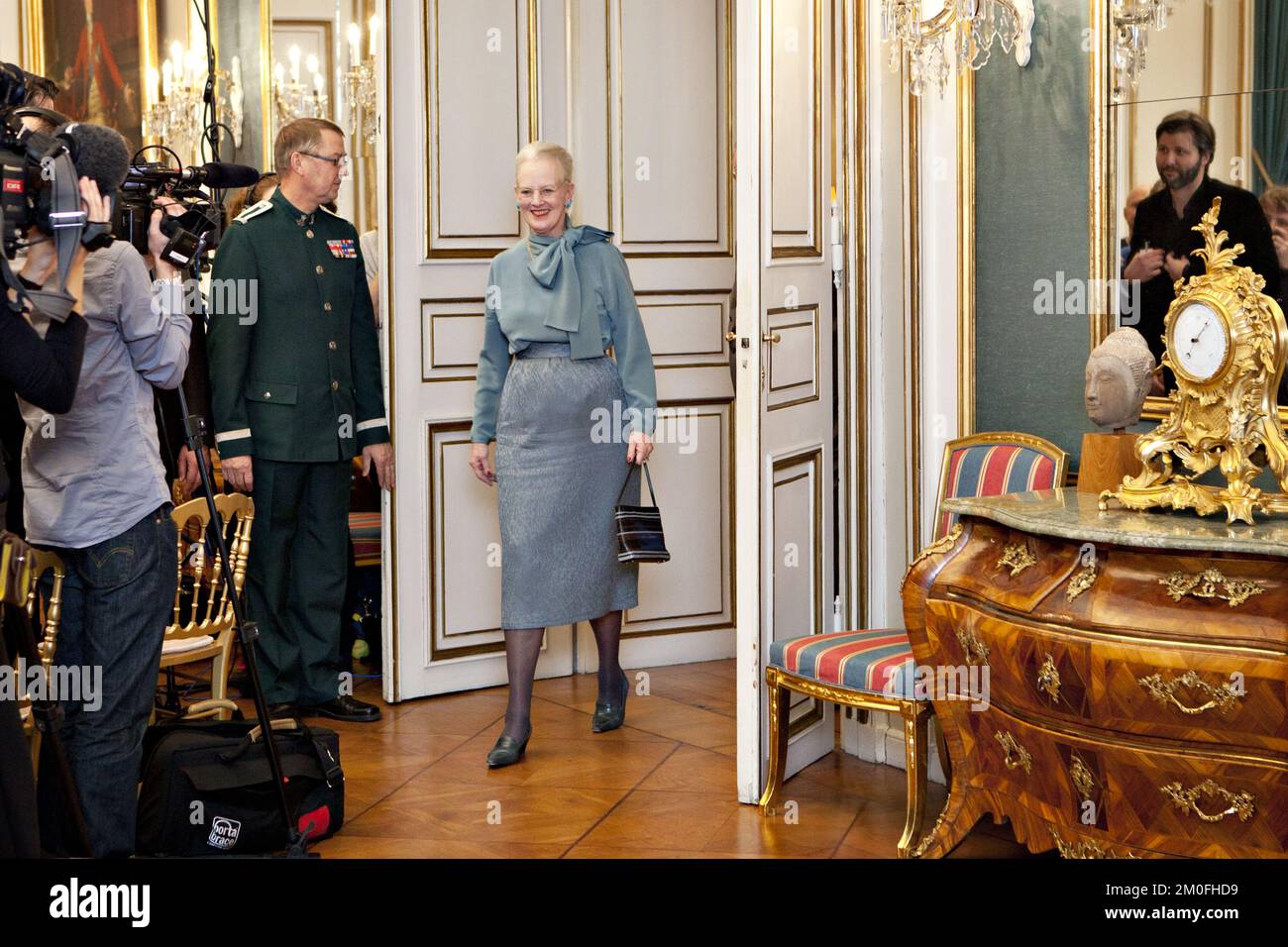 Königin Margrethe von Dänemark hielt anlässlich ihrer 40.. Eine ...