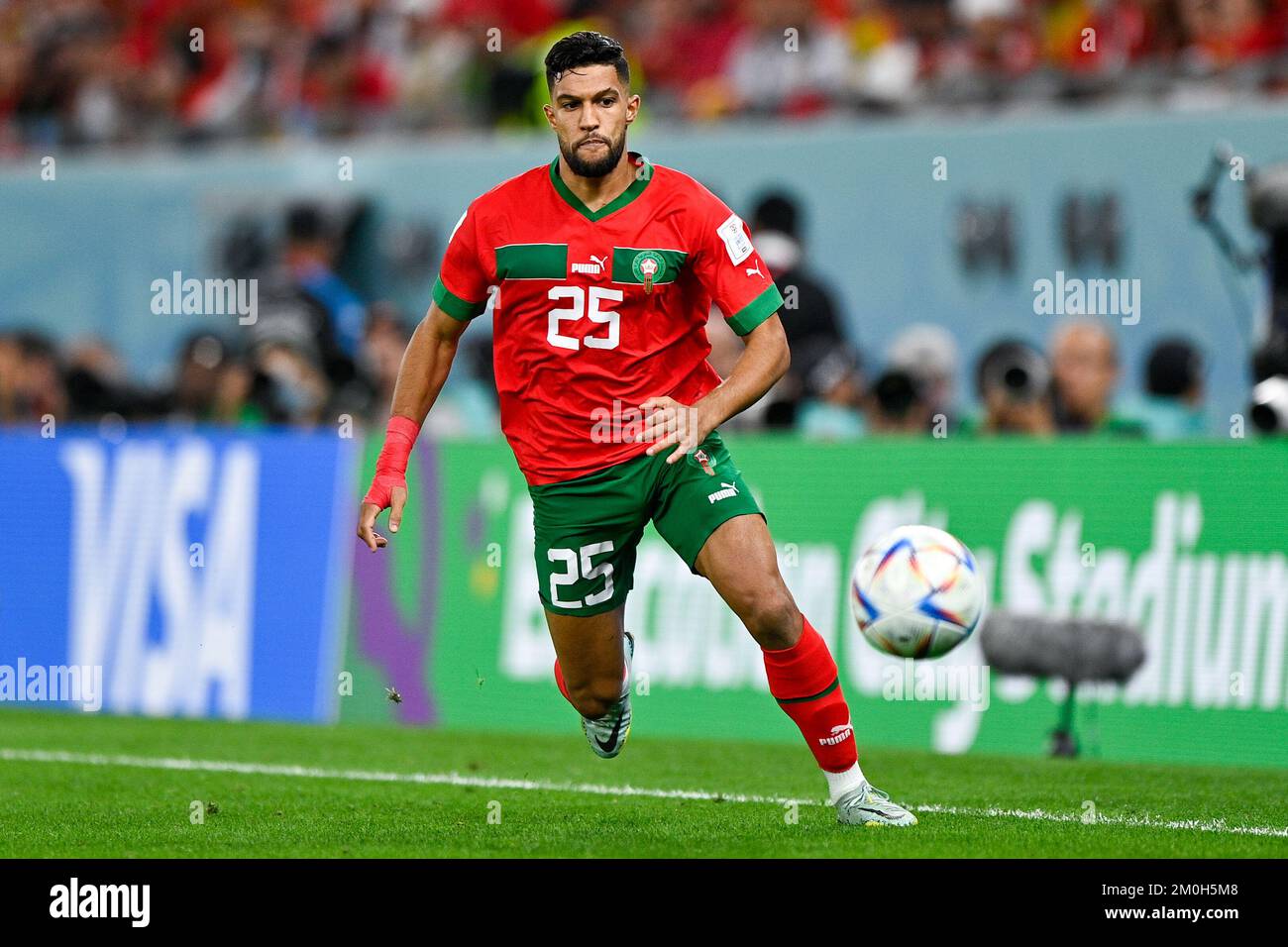 AL RAYYAN, KATAR - DEZEMBER 6: Yahya Attiat Allah von Marokko während ...