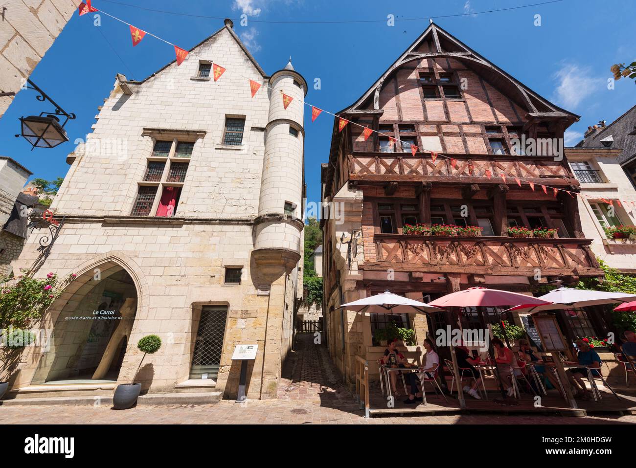 Frankreich, Indre et Loire, Chinon, Loire-Tal, das von der UNESCO zum Weltkulturerbe erklärt ...