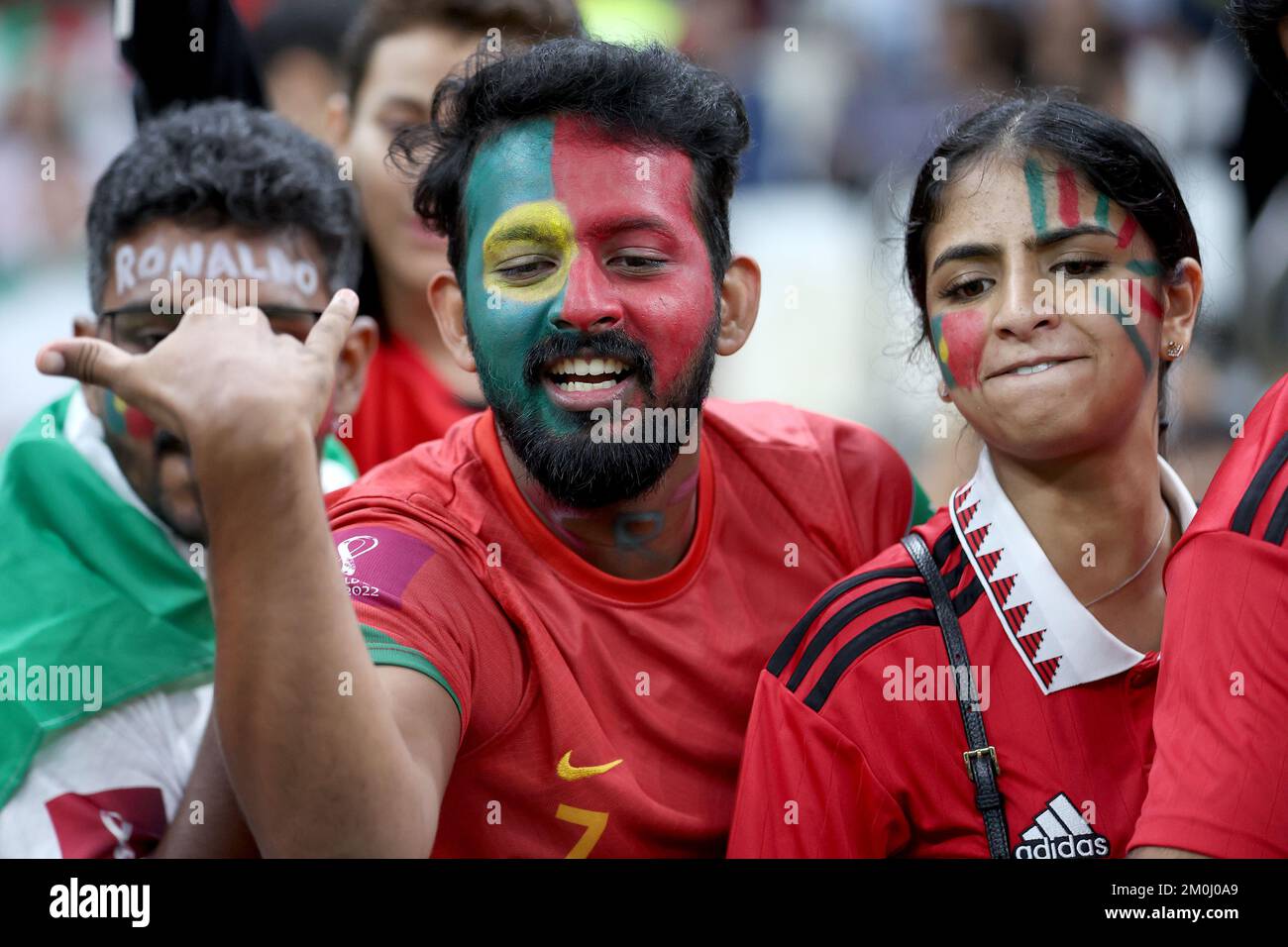Portugiesische Fans genießen vor der FIFA-Weltmeisterschaft Katar 2022 ...