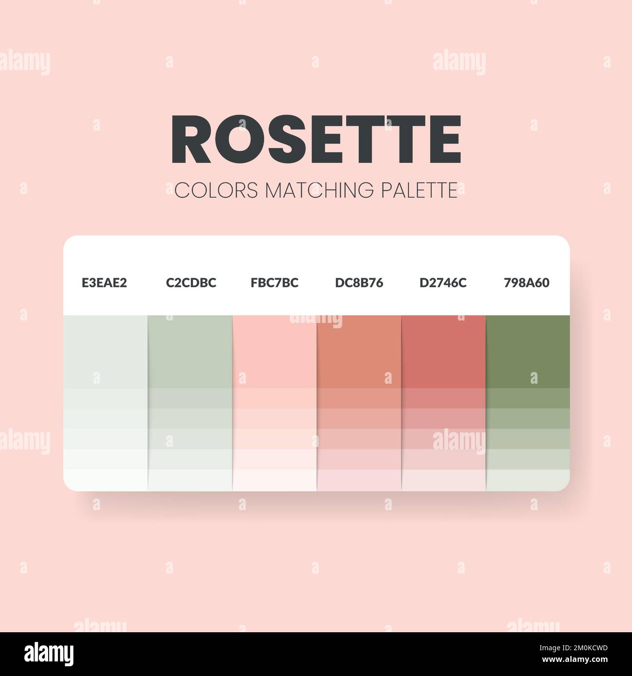 Farbpalette in einer Kollektion mit dem Thema „Passion ...