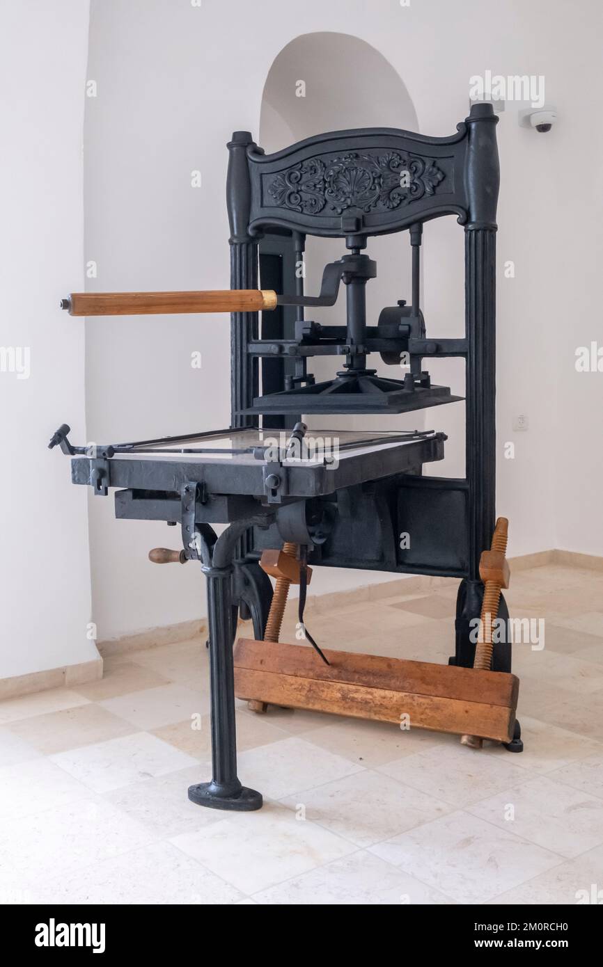 First printing press -Fotos und -Bildmaterial in hoher Auflösung – Alamy