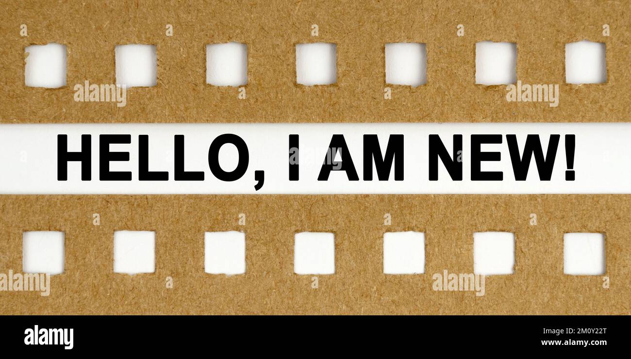 Hallo ich bin neu -Fotos und -Bildmaterial in hoher Auflösung – Alamy