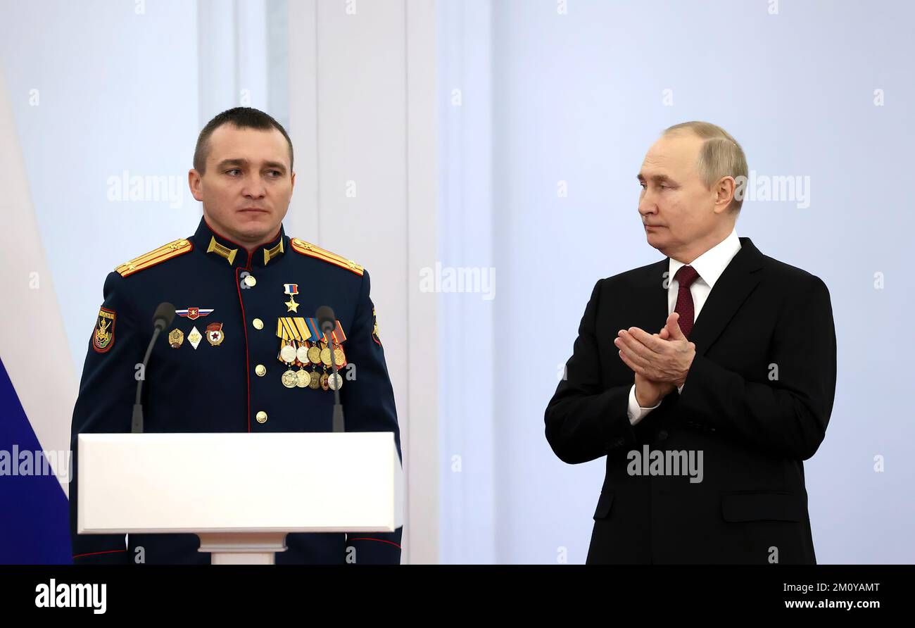 Russischer Präsident Wladimir Putin bei der Zeremonie zur Verleihung ...