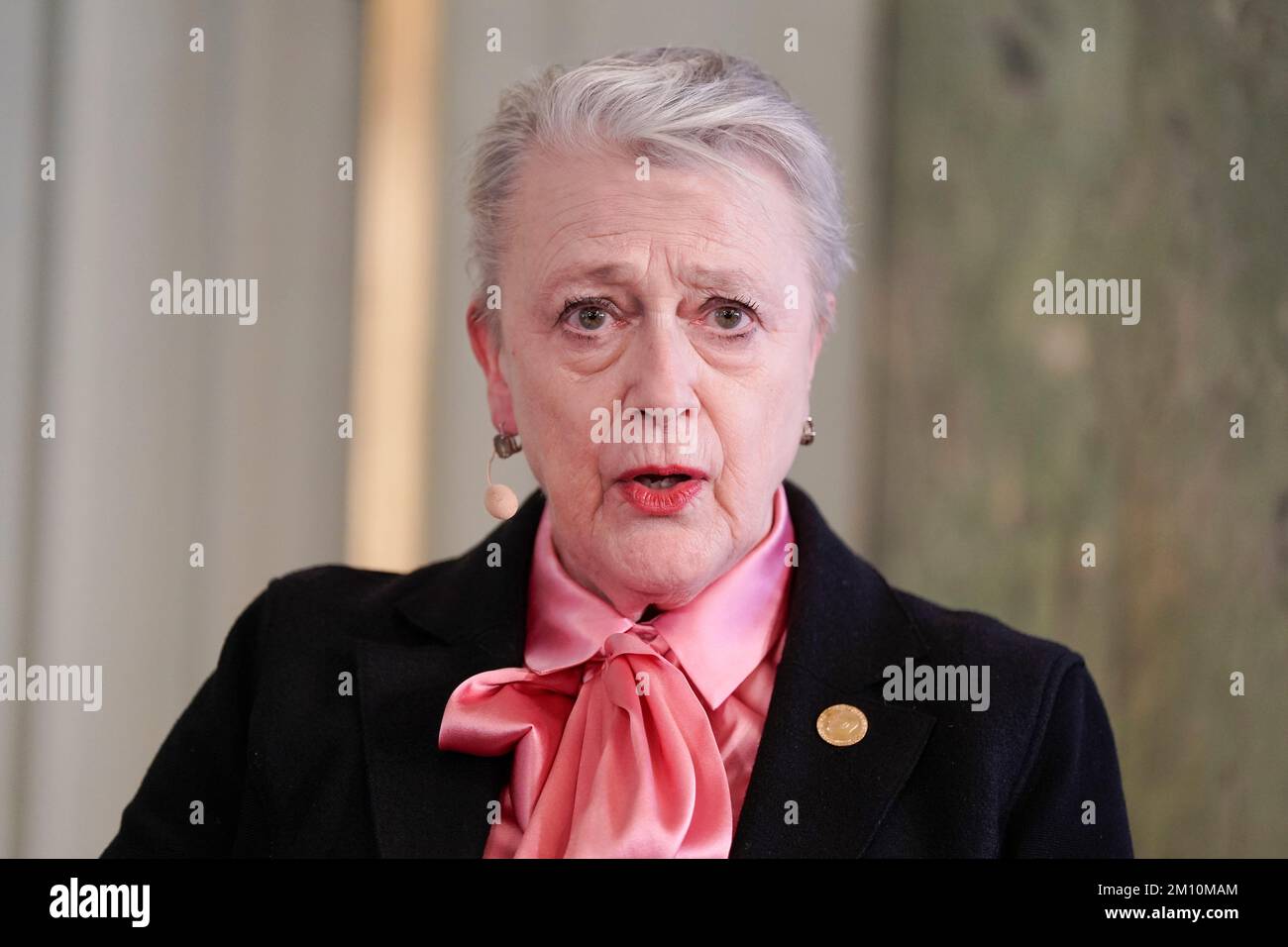 Oslo 20221209.Vorsitzender des Nobelkomitees Berit Reiss-Andersen im ...