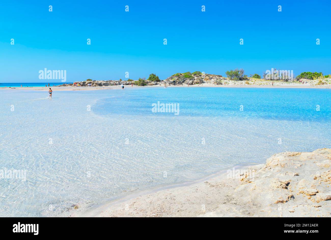 Strand von Elafonisi, Chania, Kreta, griechische Inseln, Griechenland ...