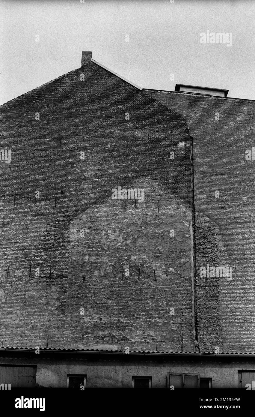 DDR, Berlin, 24.05.1988, Umriss der Synagoge der orthodoxen Gemeinde ...