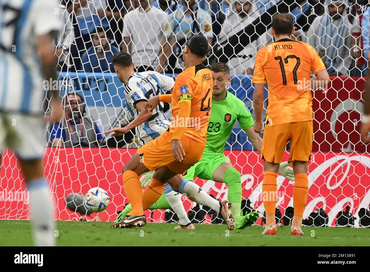 Goal MOLINA Nahuel (ARG) auf 1-0, Action, Torschuss gegen Virgil VAN ...