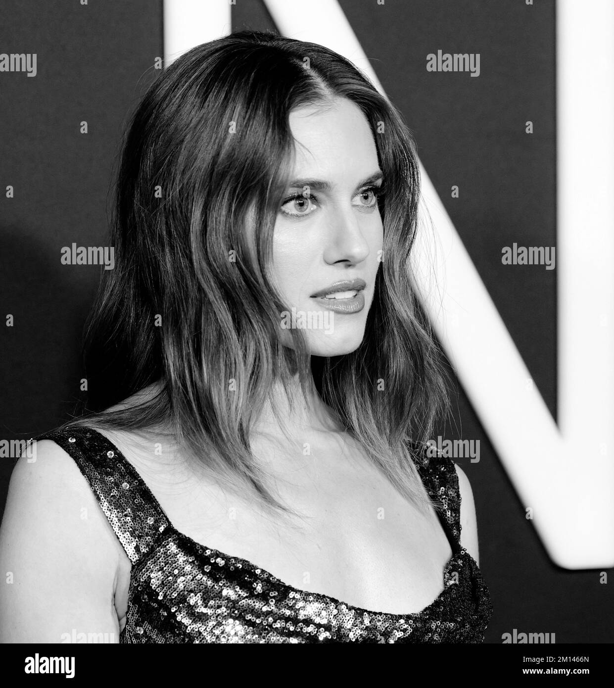 M3gan premiere Schwarzweiß-Stockfotos und -bilder - Alamy