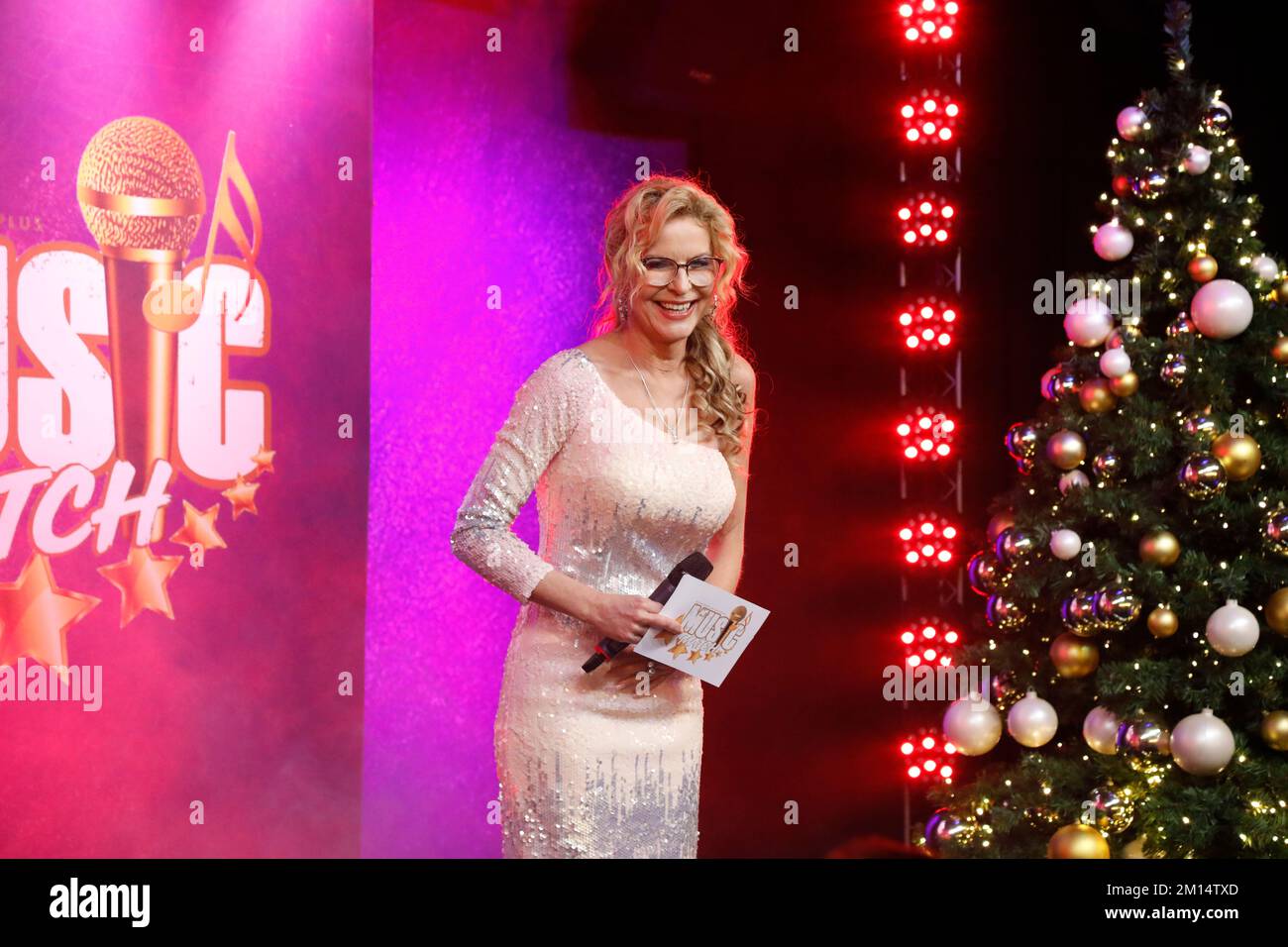 Victoria Herrmann bei der Liveshow Music-Match im MytVplus Studio im ...