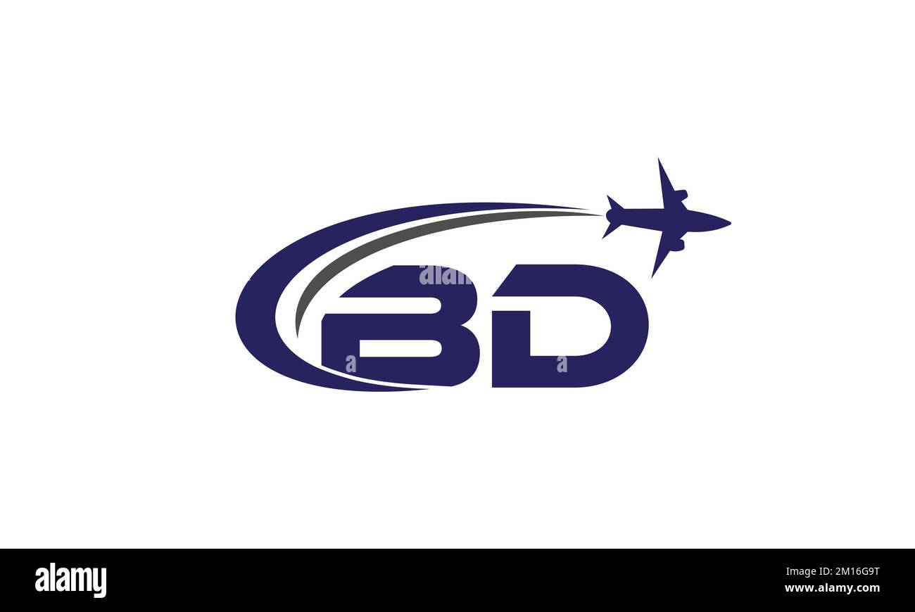 Design des Tour- und Reise-Logos, Symbol der Fluggesellschaft und Logo ...