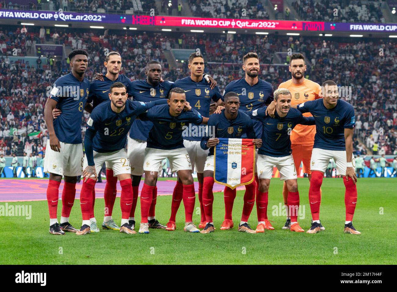 Französische Mannschaft während des FIFA-Weltmeisterschafts-2022-Spiels ...
