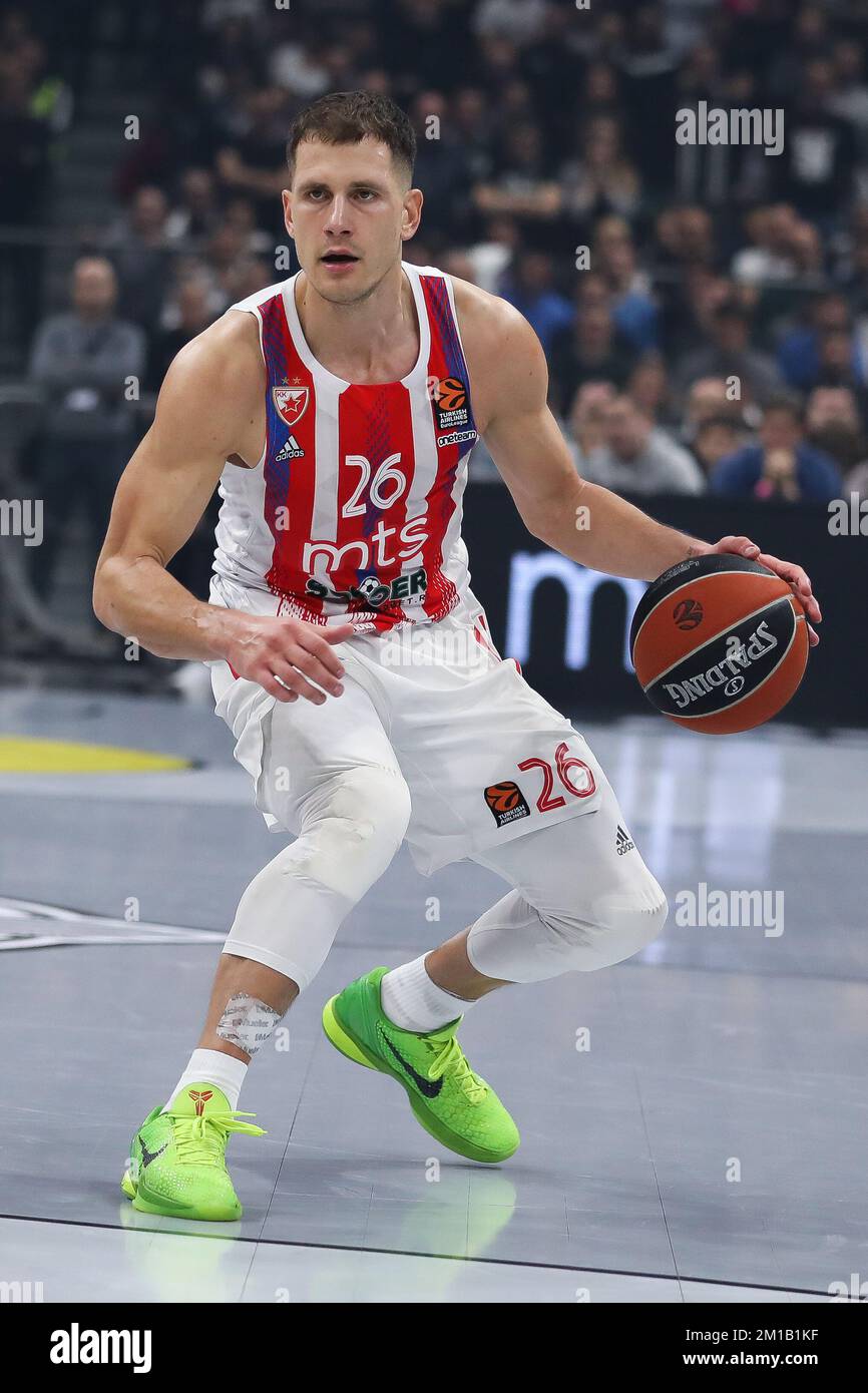 Belgrad, Serbien, 8. Dezember 2022. Nemanja Nedovic von Crvena Zvezda ...