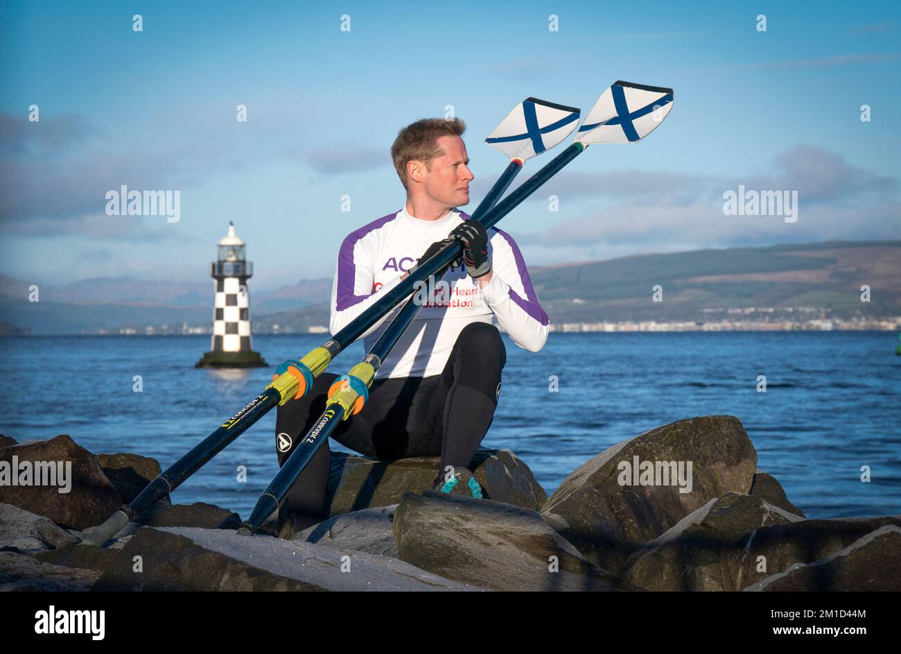 Schottischer Abenteurer Jamie Douglas-Hamilton in Port Glasgow, bevor ...