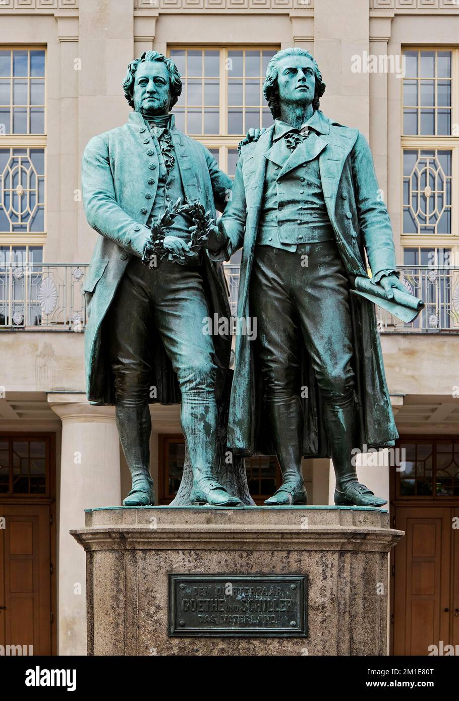 Doppelstandbild Goethe-Schiller-Denkmal von Ernst Rietschel, Friedrich ...