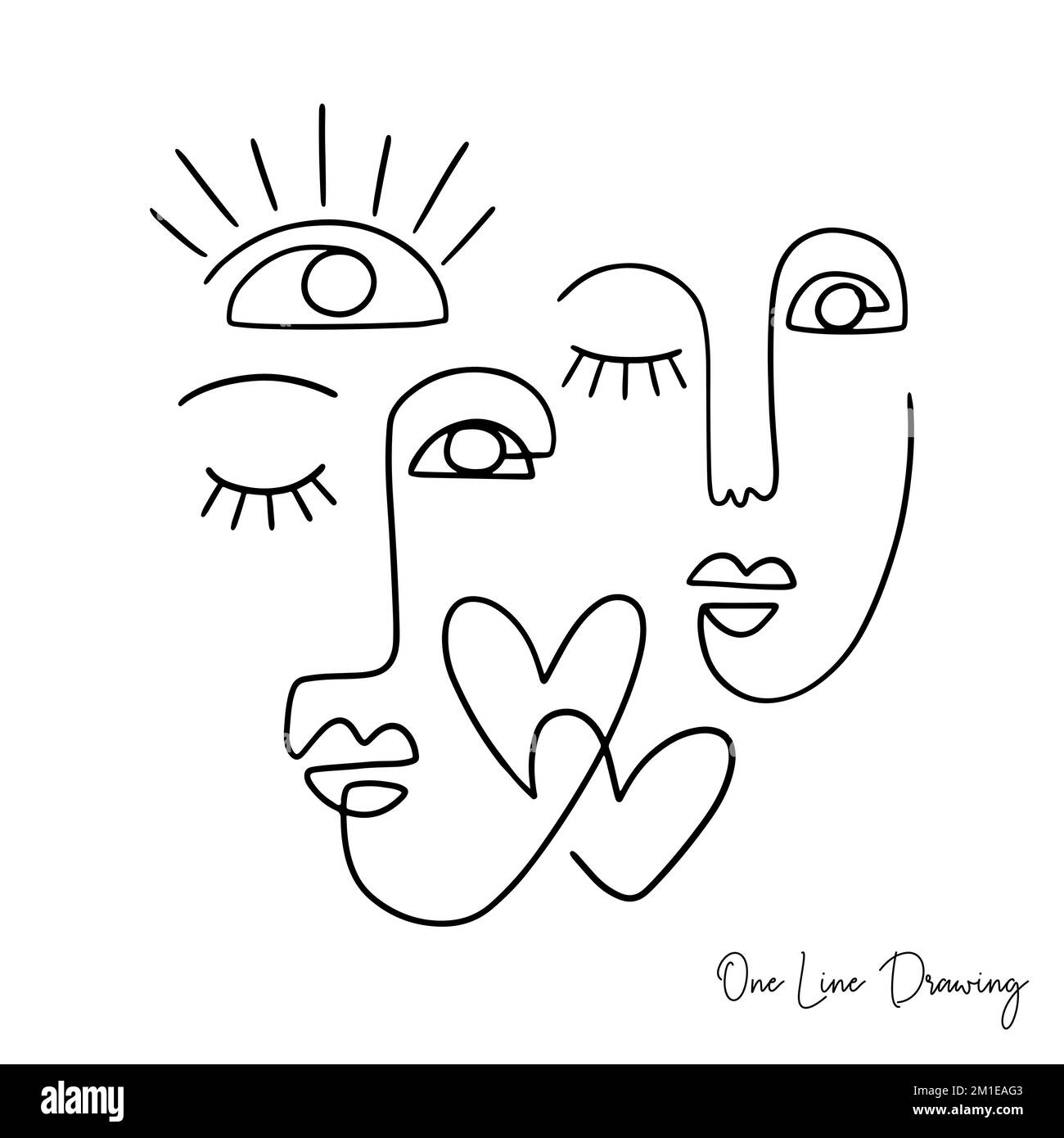 One line drawing -Fotos und -Bildmaterial in hoher Auflösung – Alamy