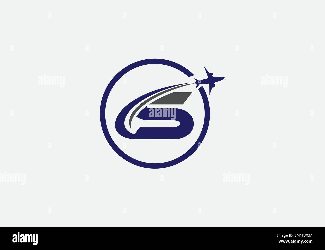 Design des Tour- und Reise-Logos, Symbol der Fluggesellschaft und Logo ...