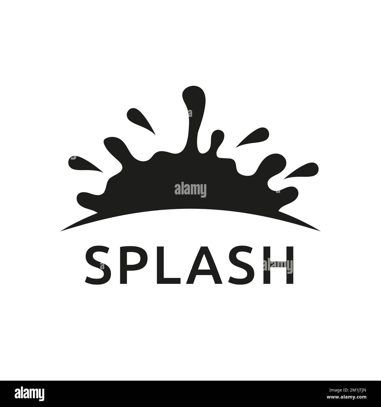 Vektorvorlage „Silhouette of Water Splash“. Paintball Kinder ...