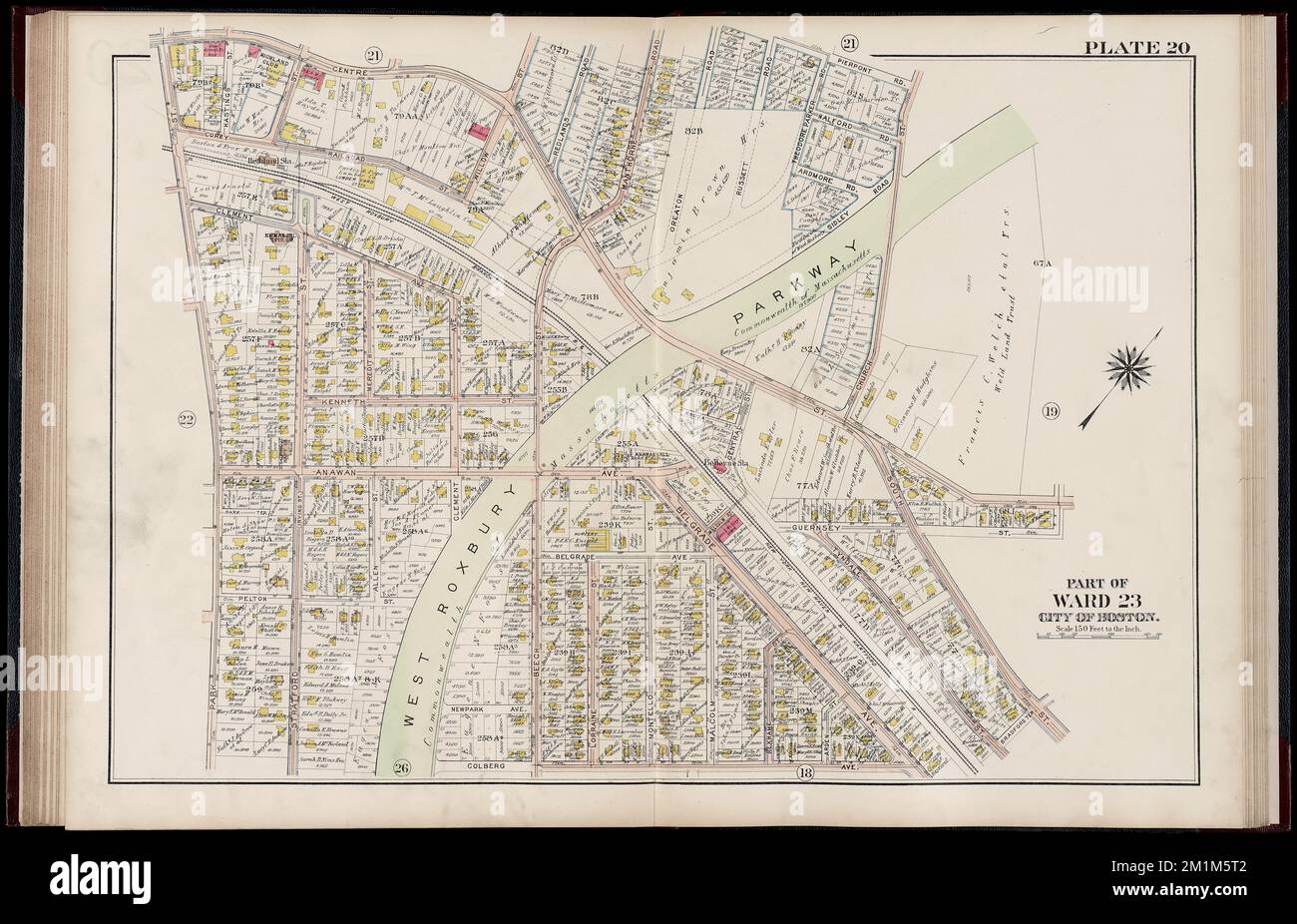 Atlas of the City of Boston, West Roxbury : aus aktuellen Erhebungen ...