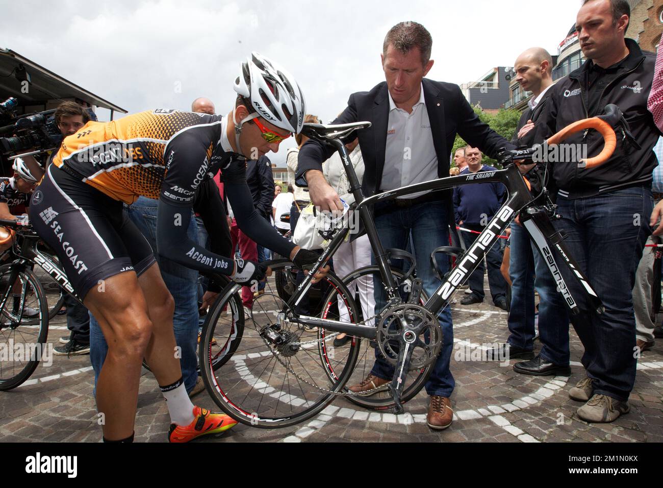 20120708 - ROESELARE, BELGIEN: Abbildung zeigt die Fahrer von Accent ...