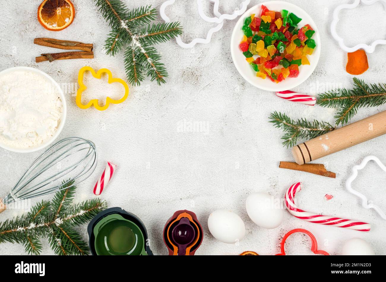 Zutatenset zum Kochen festlicher Xmaes-Lebkekse oder Stollen – Butter ...
