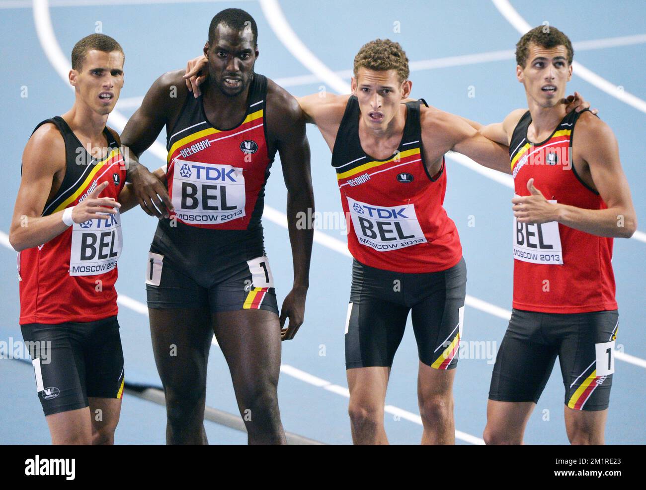 Der belgische Kevin Borlee, der belgische will Oyowe, der belgische ...