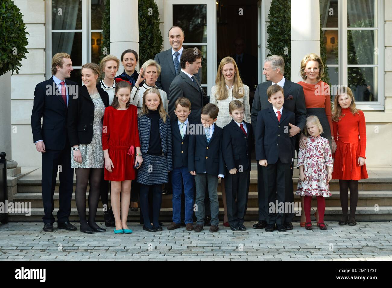 20140215 - BRÜSSEL, BELGIEN: L-R, erste Reihe, Prinz Joachim ...