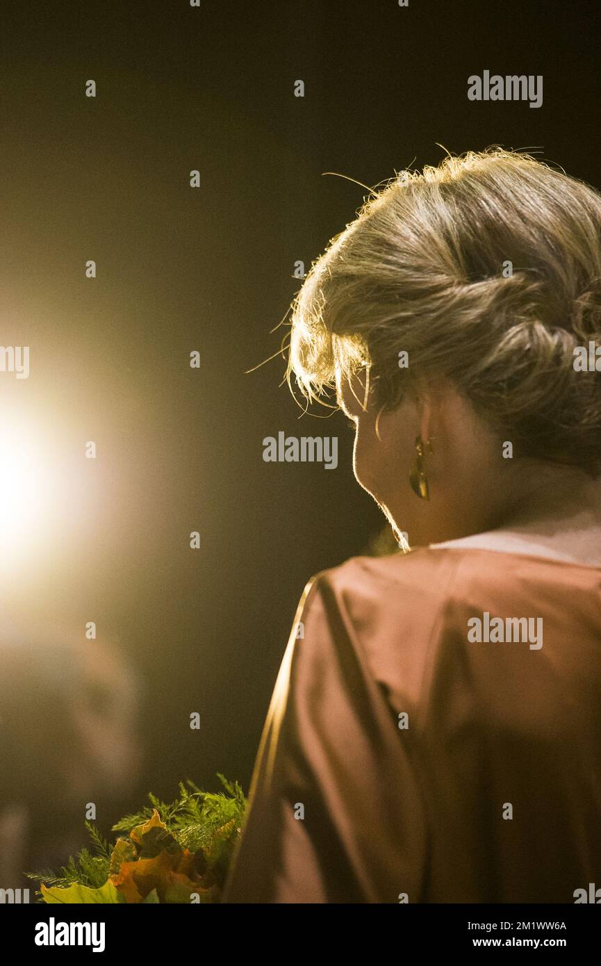 20141024 – BRÜSSEL, BELGIEN: Königin Mathilde von Belgien, abgebildet ...