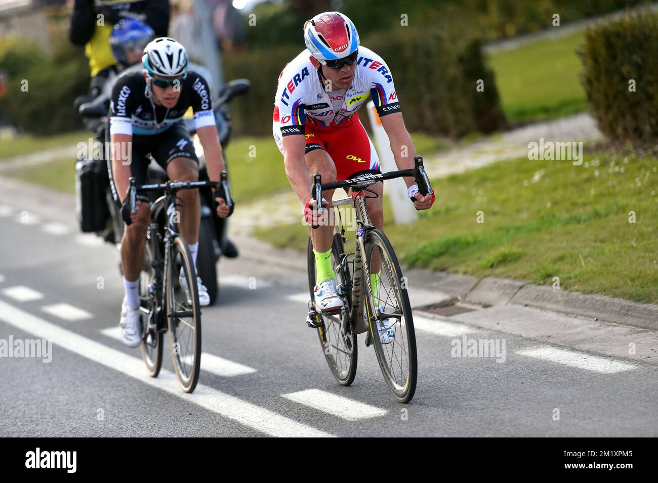20150405 Uhr - OUDENAARDE, BELGIEN: Niederländische Niki Terpstra des ...
