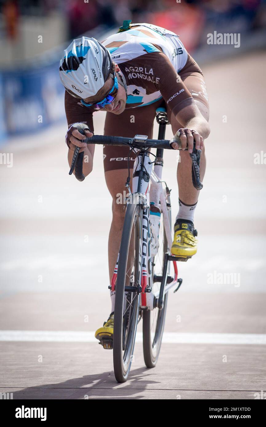 Französischer Jean-Christophe Peraud von AG2R La Mondiale, nach dem ...
