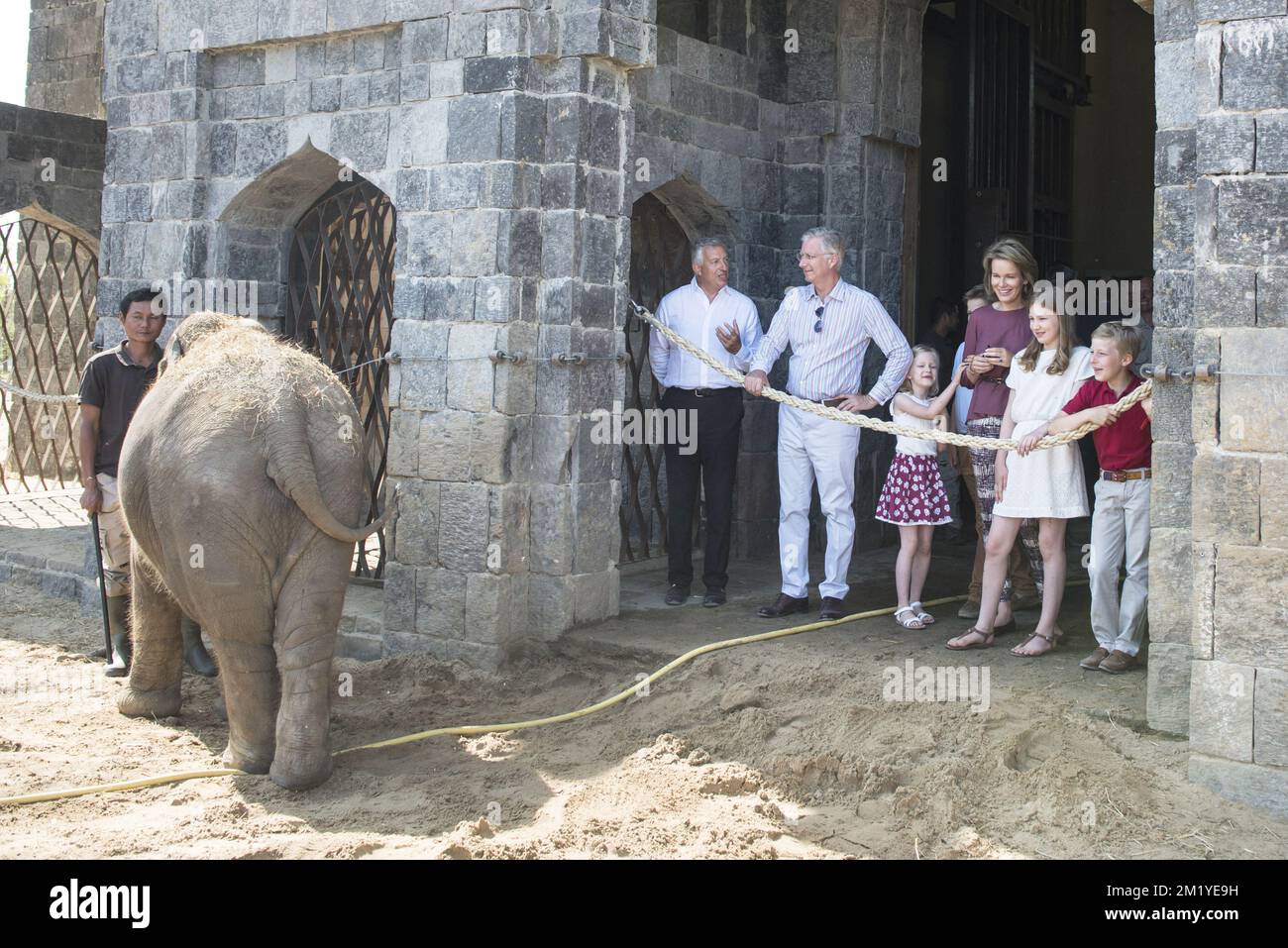 Pairi Daiza Direktor Eric Domb, König Philippe - Filip von Belgien ...