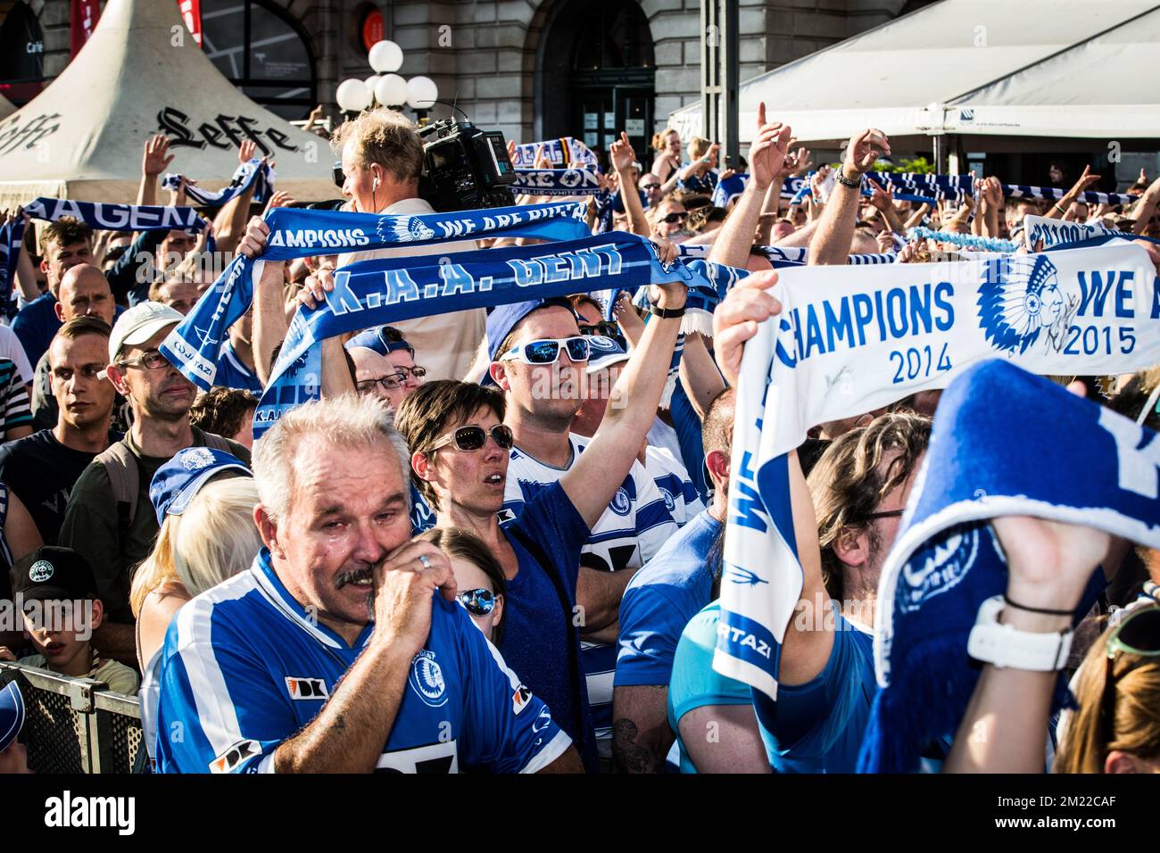 Gents Fans wurden bei der offiziellen Präsentation der 2016-2017 ...