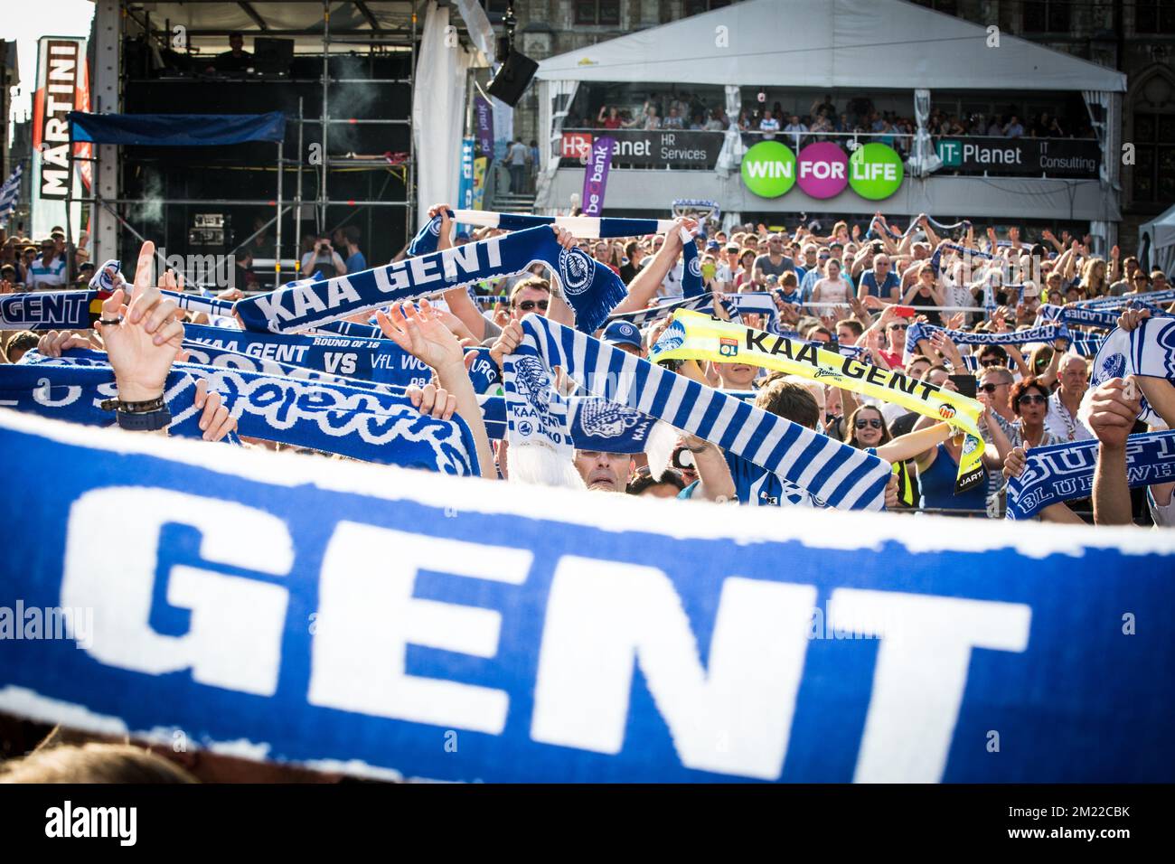 Gents Fans wurden bei der offiziellen Präsentation der 2016-2017 ...