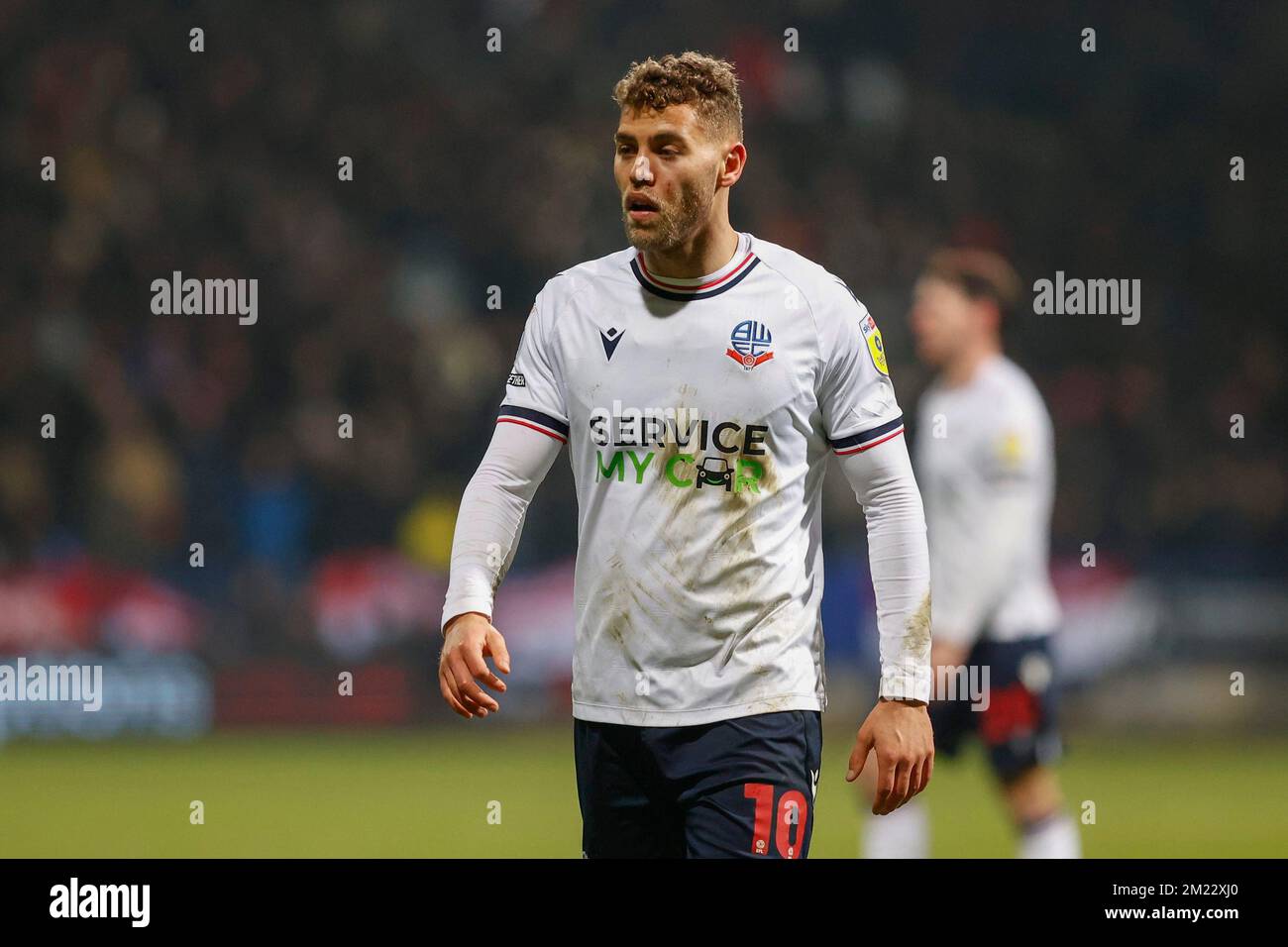 Dion Charles #10 of Bolton Wanderers während des Papa John's Trophy ...