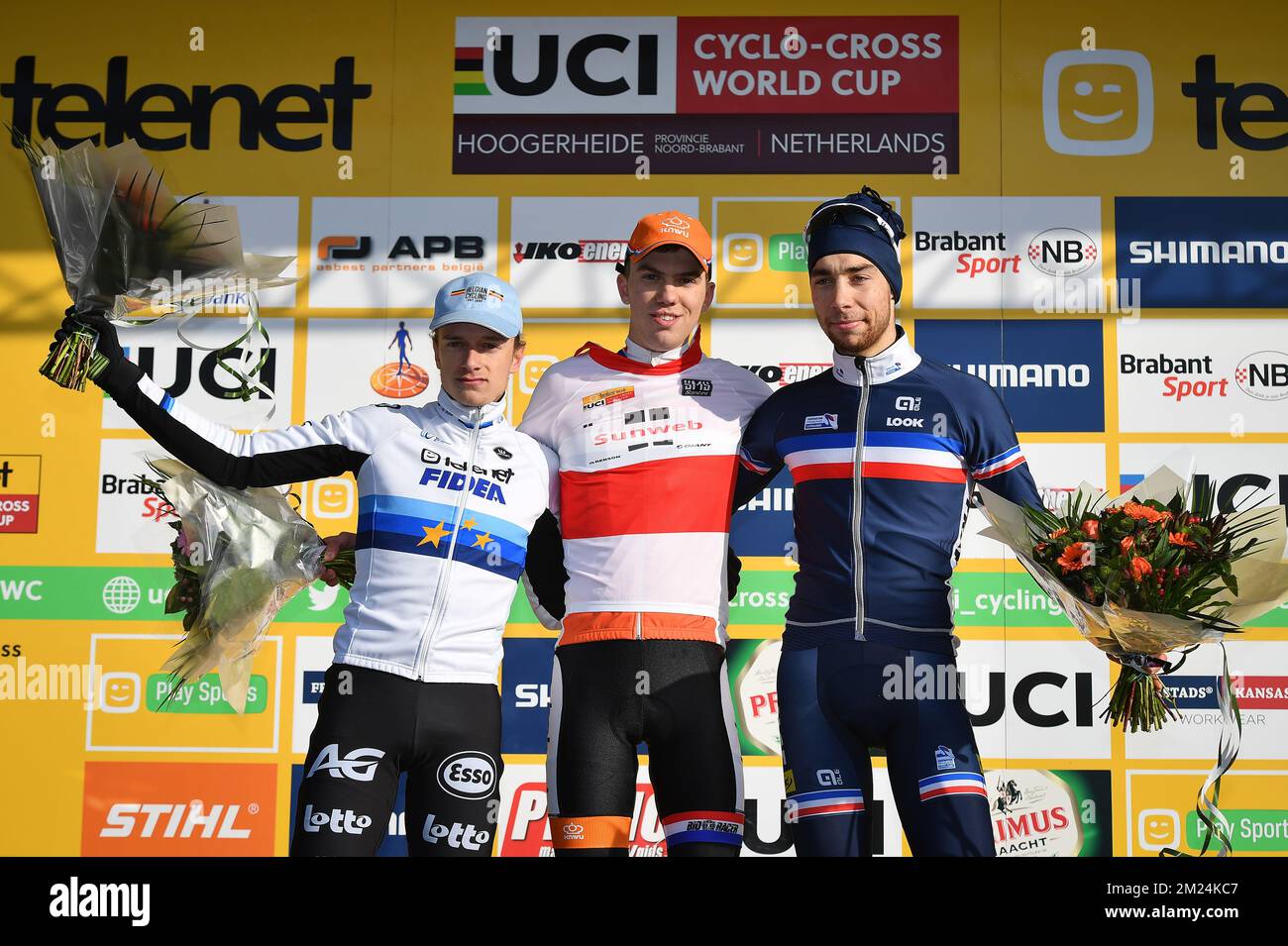 Belgische Quinten Hermans, niederländischer Joris Nieuwenhuis und ...