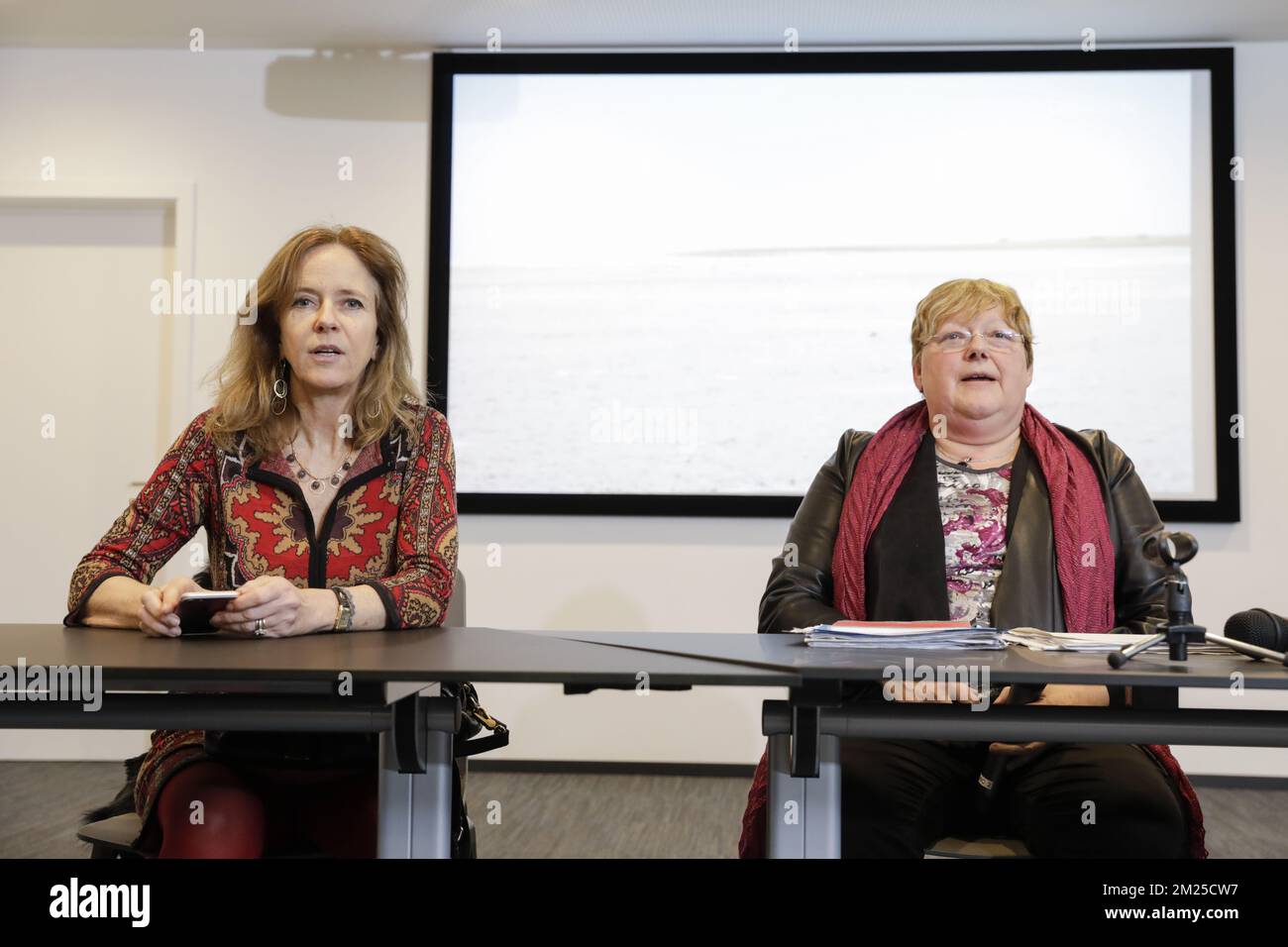 Brutele-Vorsitzende Nathalie Gilson und Brutele-Vorsitzende Anne-Marie ...