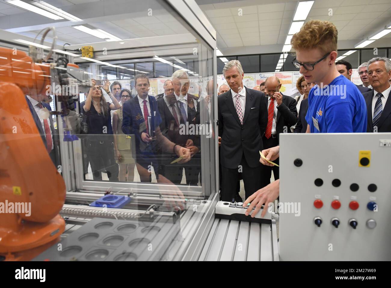 König Philippe - Filip von Belgien, abgebildet bei einem königlichen ...