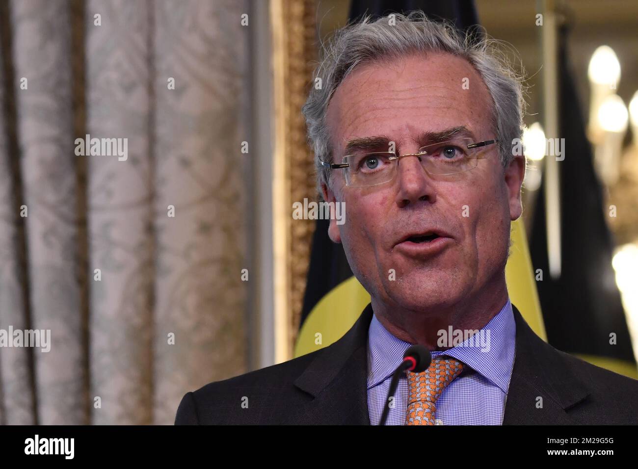 Der ehemalige Voka-Vorsitzende Michel Delbaere wurde auf einer ...